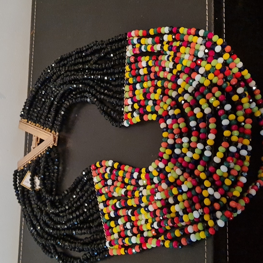 20 Strand Multi Colour Necklace Set - Gem